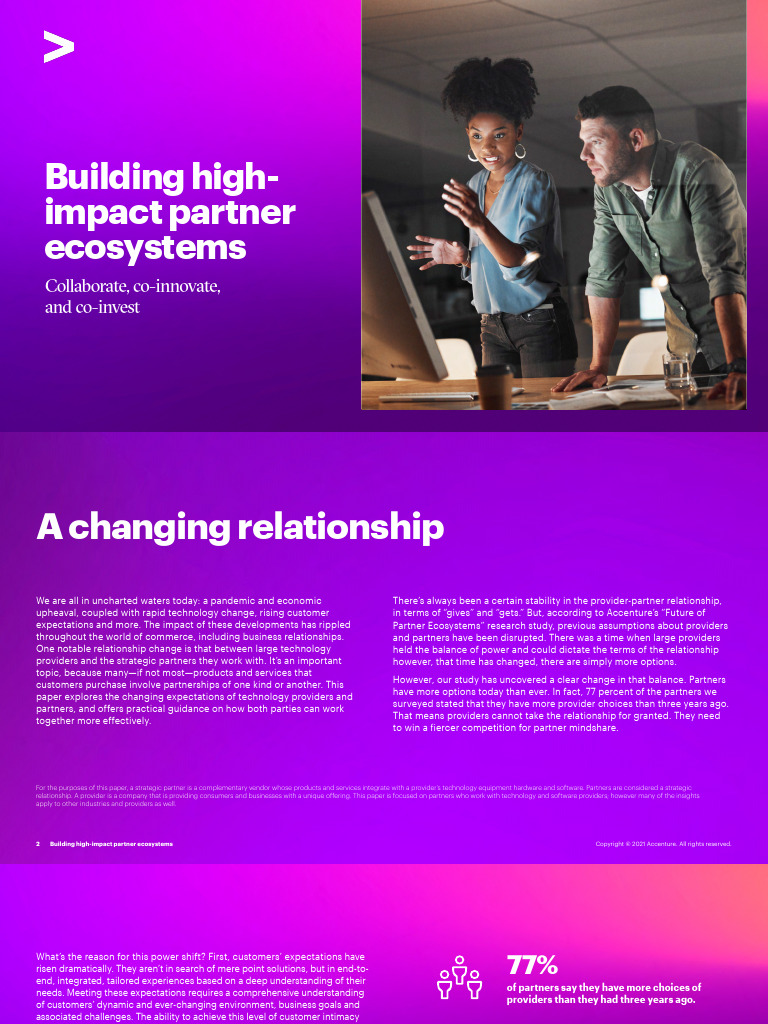 Accenture Future of Partner Relationships | PDF | Innovation | Customer ...