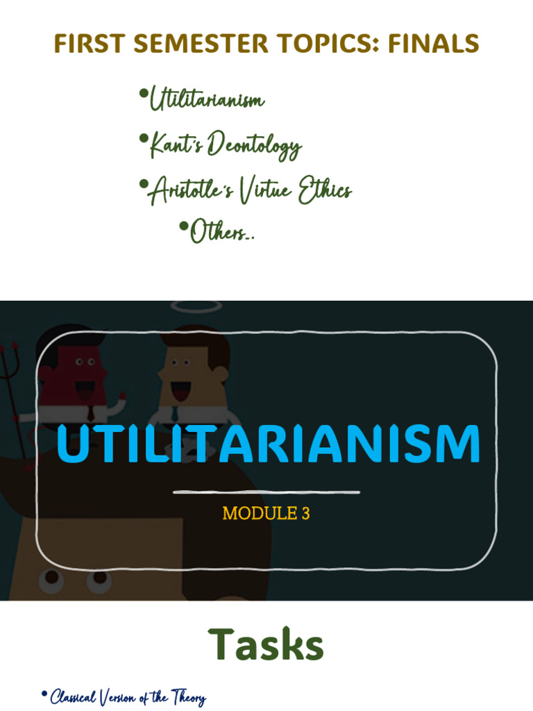 Module 3 - Utilitarianism | PDF