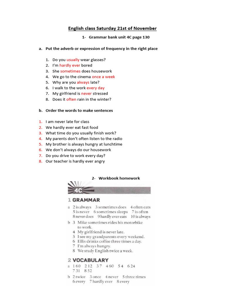 Homework Resolution Unit 4C | PDF