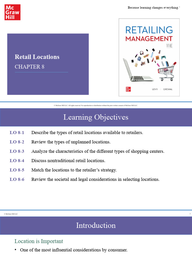 Levy 11e PPT Ch08 Access | PDF | Shopping Mall | Retail