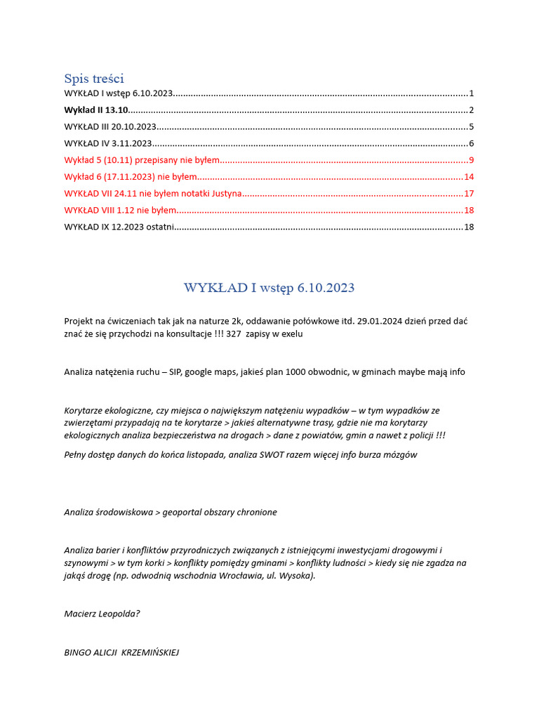 WYK Inwestycje Liniowe | PDF