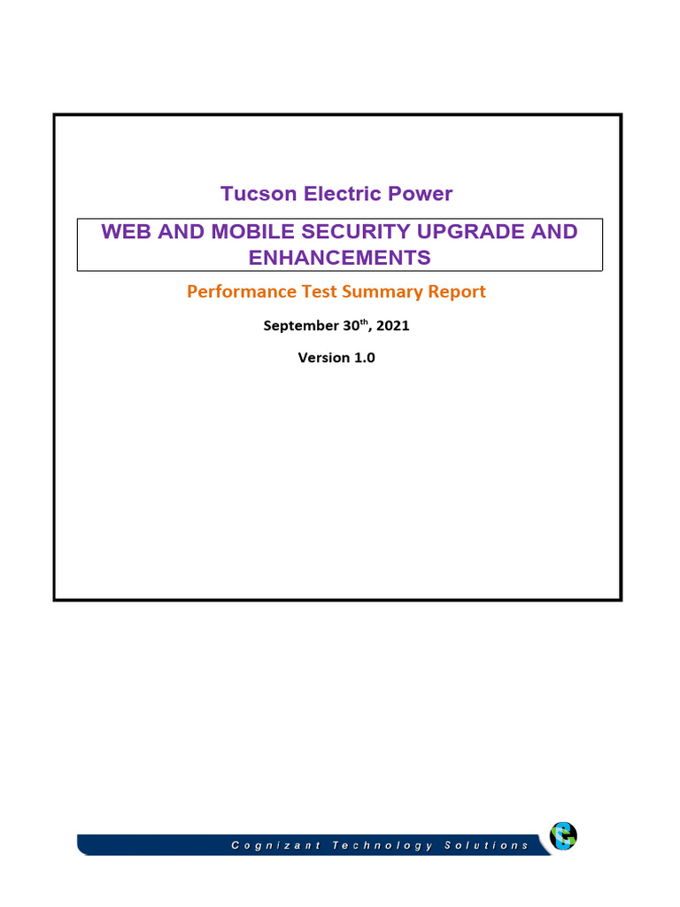 TEP - Web and Mobile Security Upgrade and Enhancements - Performance ...
