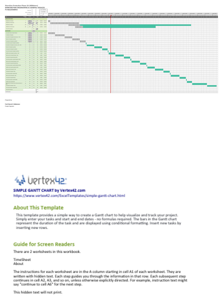 Shoreline Ph2 Schedule | PDF