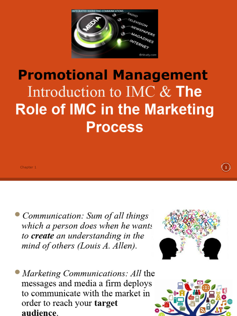 Promotional Management: Introduction To IMC & | PDF | Brand | Marketing