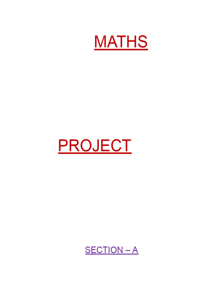 Class 11 ISC Maths Project | PDF | Function (Mathematics) | Monotonic ...