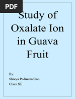 Class 12th Chemistry Project On Investigatory Test On Guava | PDF ...