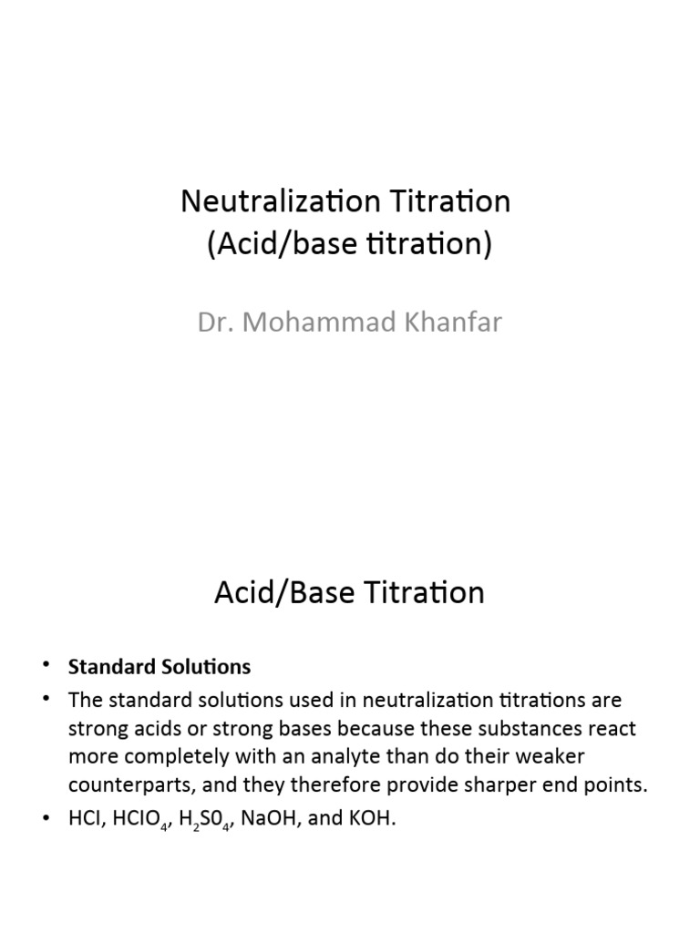 3 - Neutralization Titration | PDF
