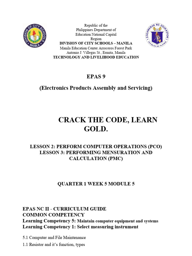 EPAS 9_Q1_W5_Mod5_RevisedEdition2022 | PDF