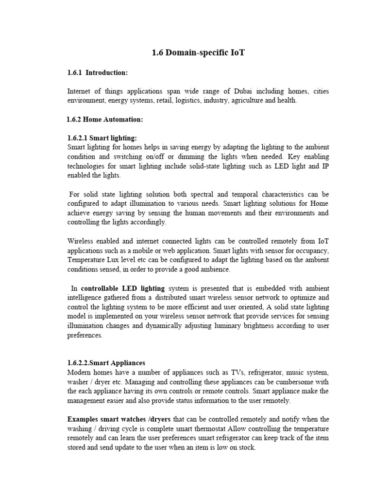 Domain Specific Iot | PDF