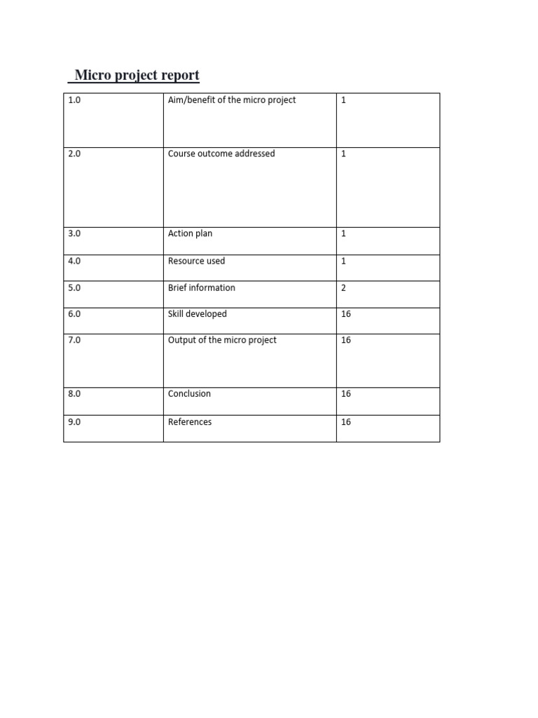 CAA Microproject | PDF