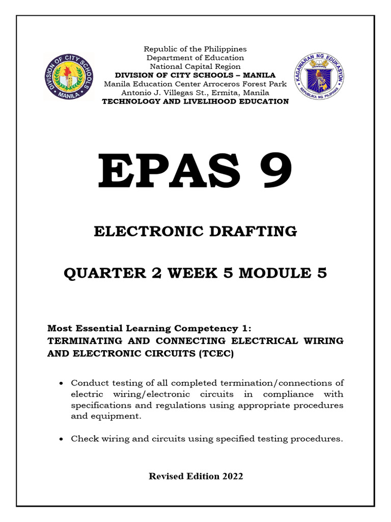 W5 EPAS Electronic Quantities Circuit Computations 2022 | PDF | Voltage | Series And Parallel ...
