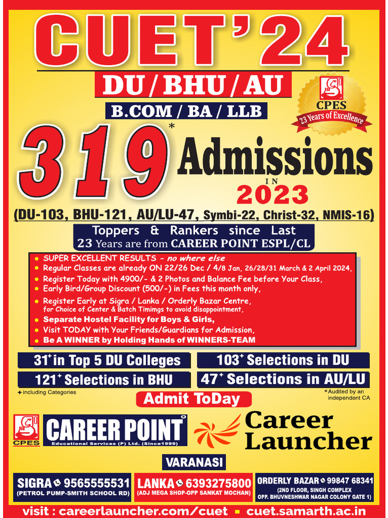 CUET Folder 2024 | PDF