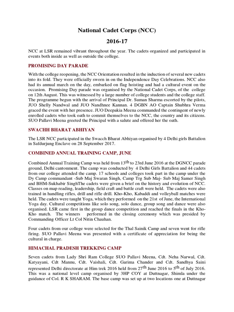 NCC-Annual-Reports-2016-20 | PDF