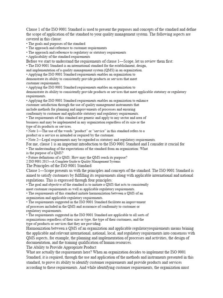 Scope of Quality | PDF | Quality Management System | Iso 9000