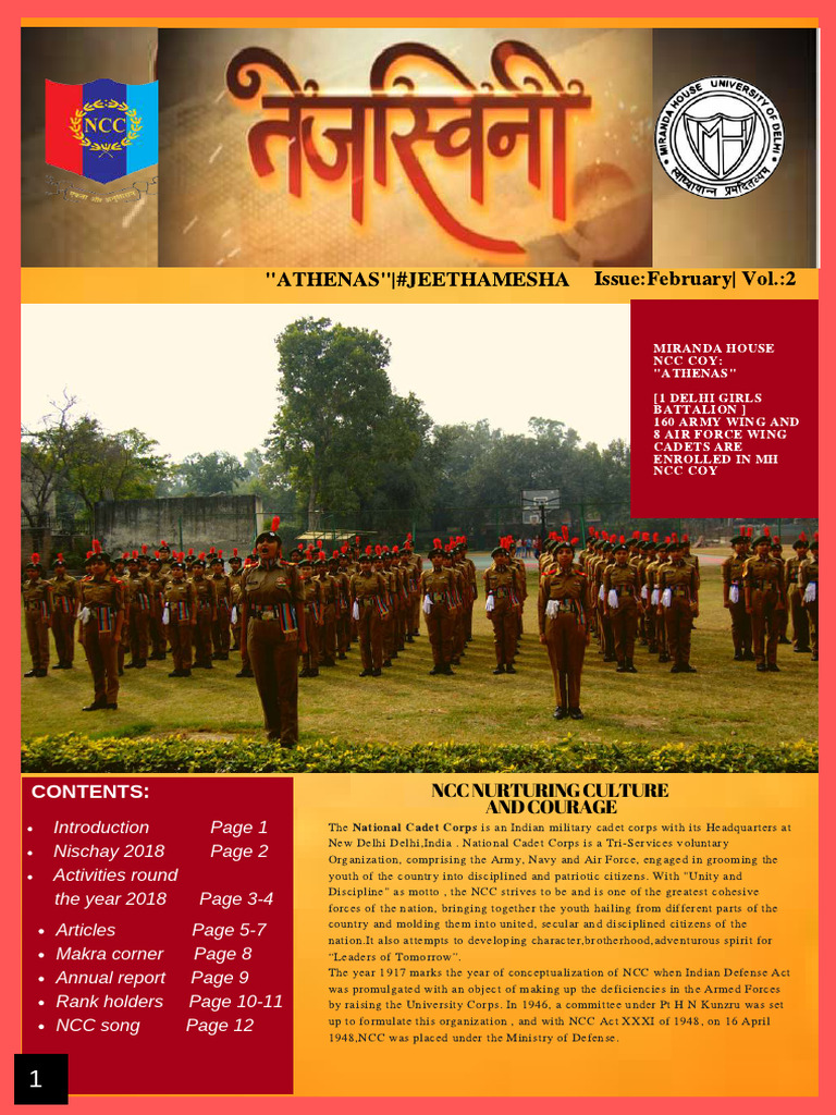NCC_Newsletter | PDF | Military Life | Military Science