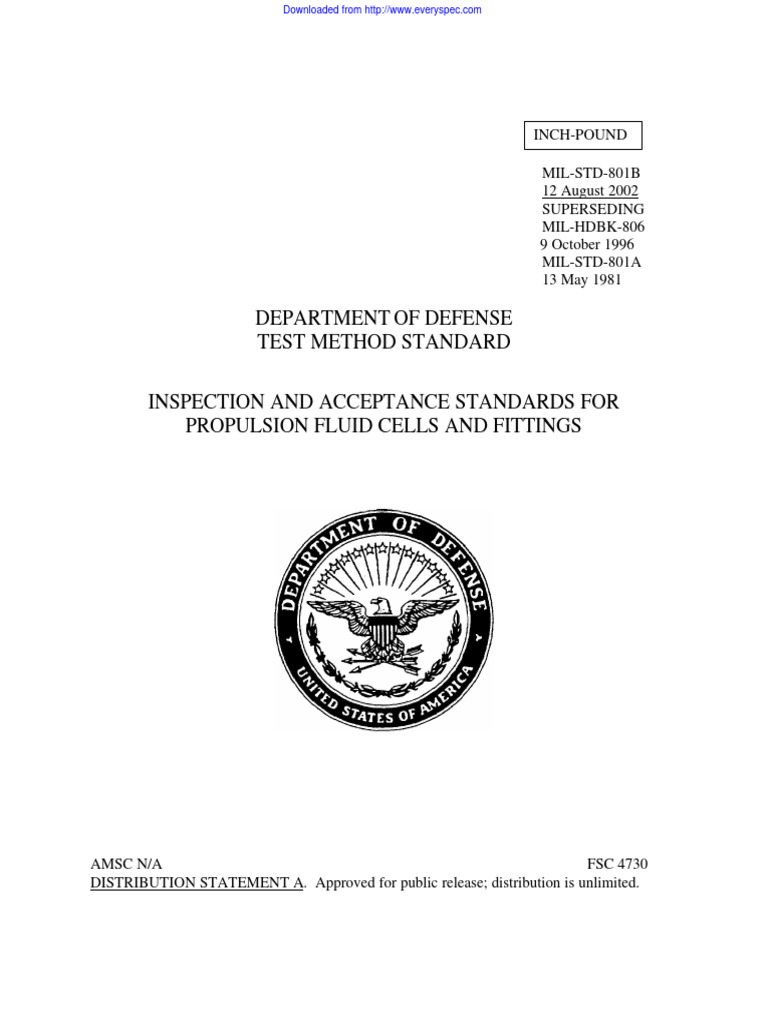 Mil STD 801B | PDF | Specification (Technical Standard) | Plywood