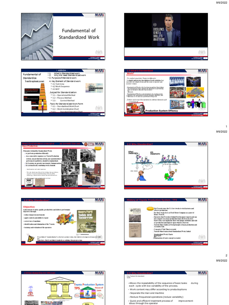 Fundamental of Standardized Work | PDF