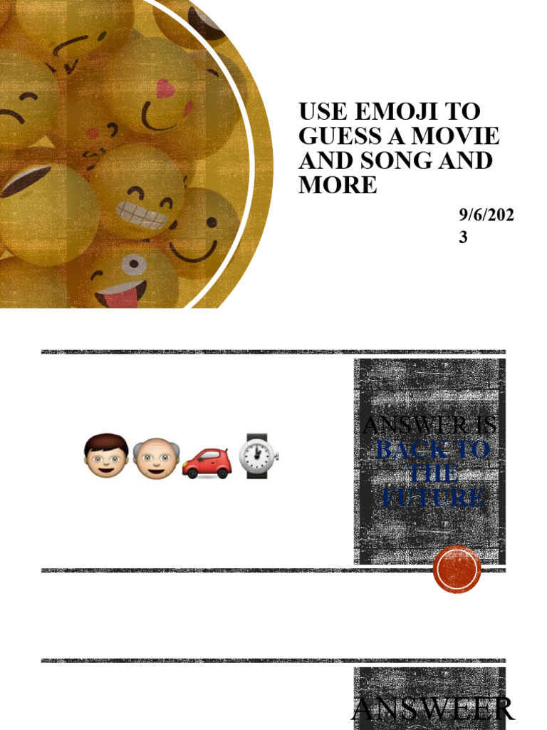 Emoji Song and Movie Guessing Game | PDF