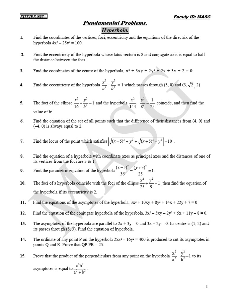 Hyperbola Fundamental Pdf