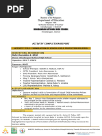 ACCOMPLISHMENT REPORT ON READING INTERVENTION 4diamond | PDF | Reading ...