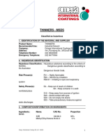 Sigma Thinner 91-92 Safety Data Sheet | PDF | Toxicity | Carbon Dioxide