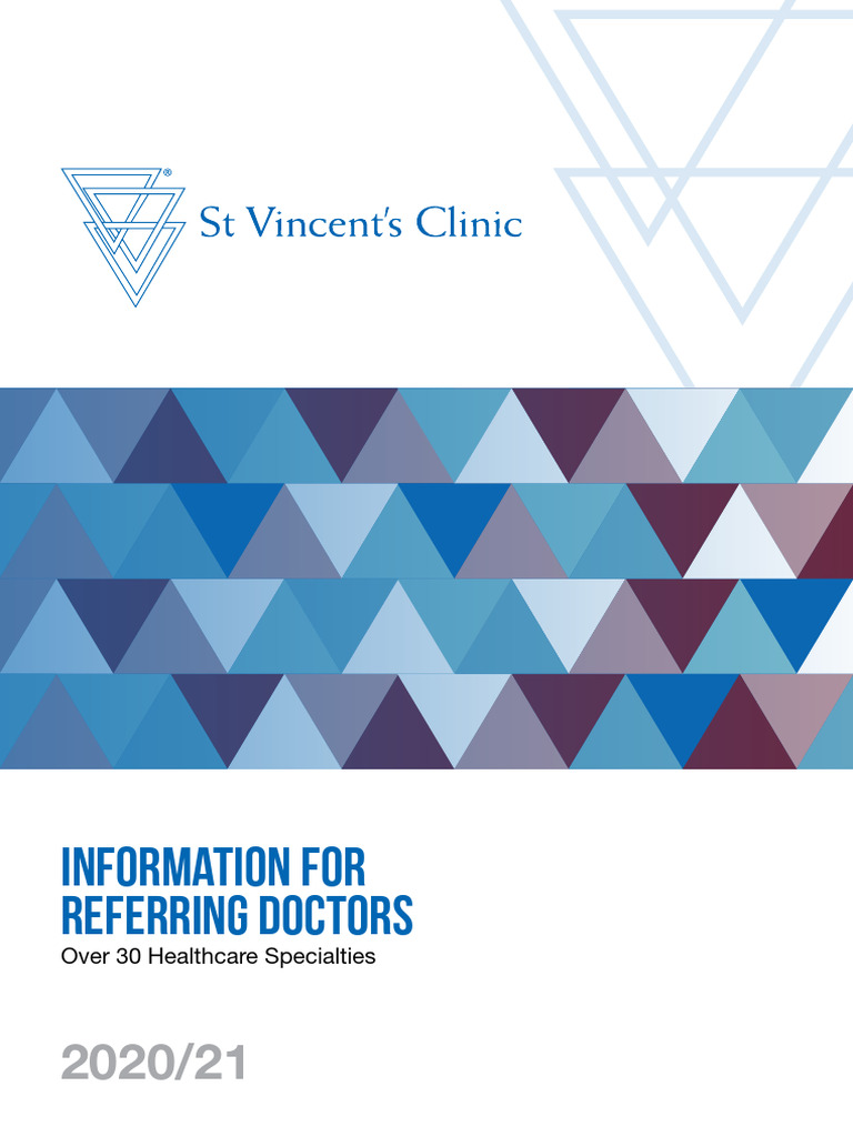 SVC200203 - St Vincent's Clinic A4 Booklet web Final | PDF | Health ...