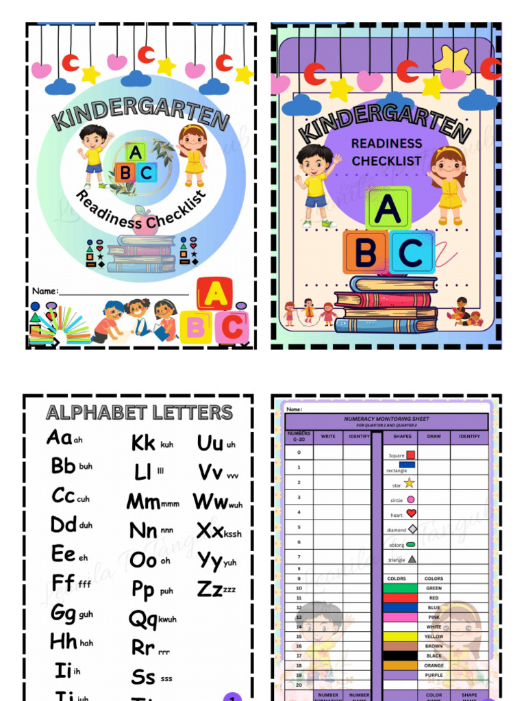 Kindergarten Readiness Checklist | PDF