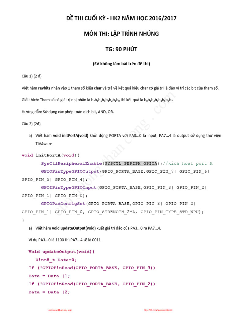 Lap Trinh He Thong Nhung - Bui Quoc Bao | PDF