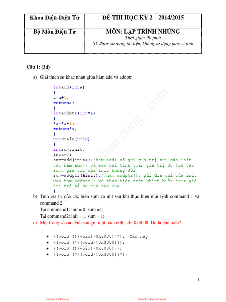 Lap Trinh He Thong Nhung - Bui Quoc Bao | PDF