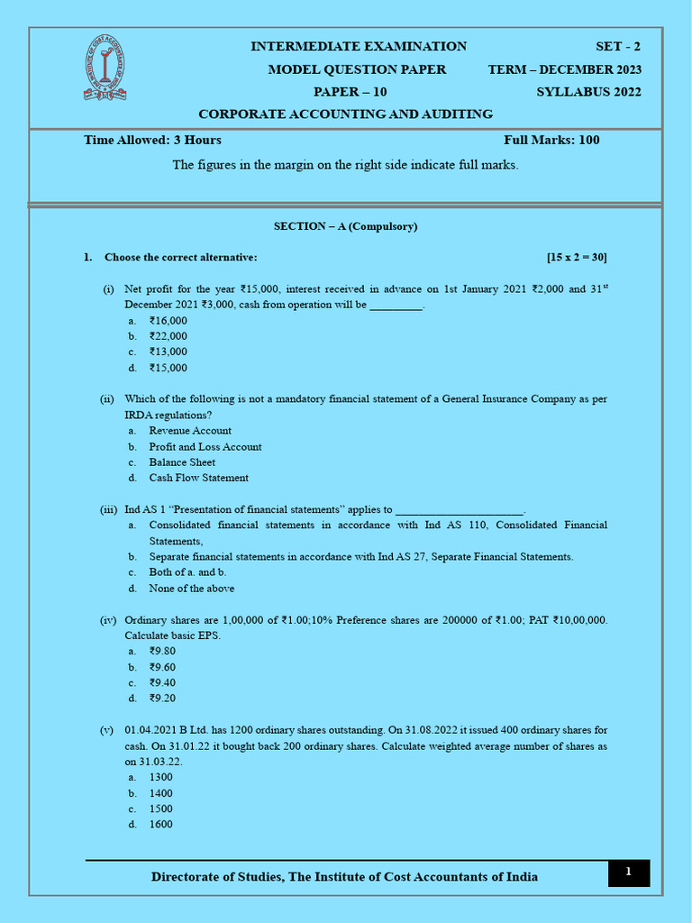 Paper10 Syl22 Dec23 Set2 | PDF