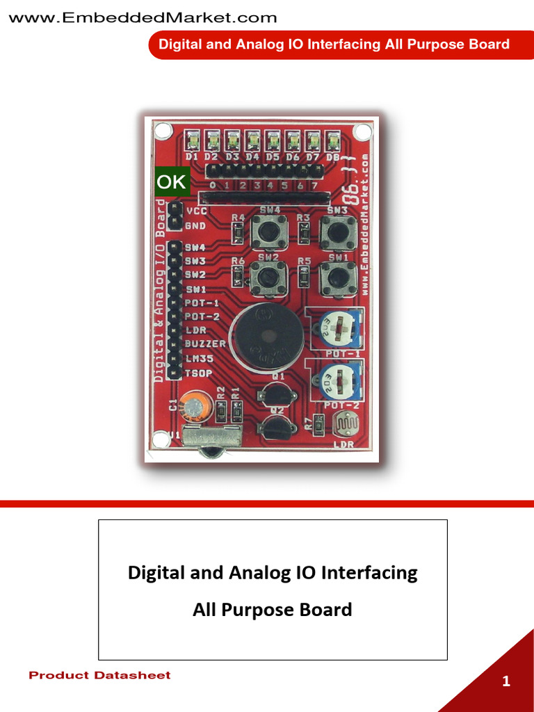 Microcontroller Experiment Board | PDF | Microcontroller | Analogue ...