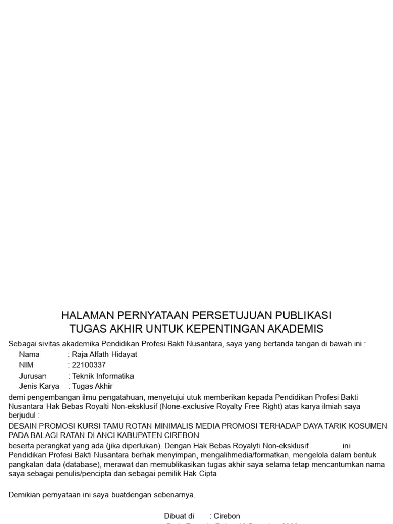 Tugas Akhir Kampus (Autosaved) 1 | PDF | Komputer