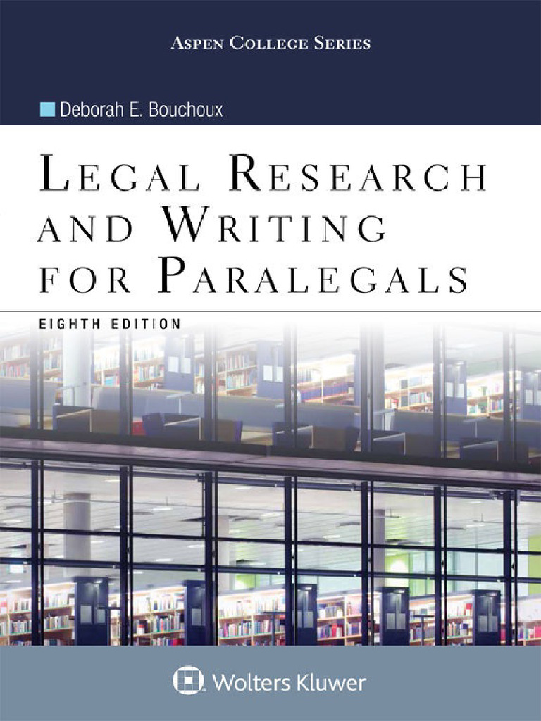 Legal Research and Writing For Paralegals | PDF | Brief (Law) | United ...