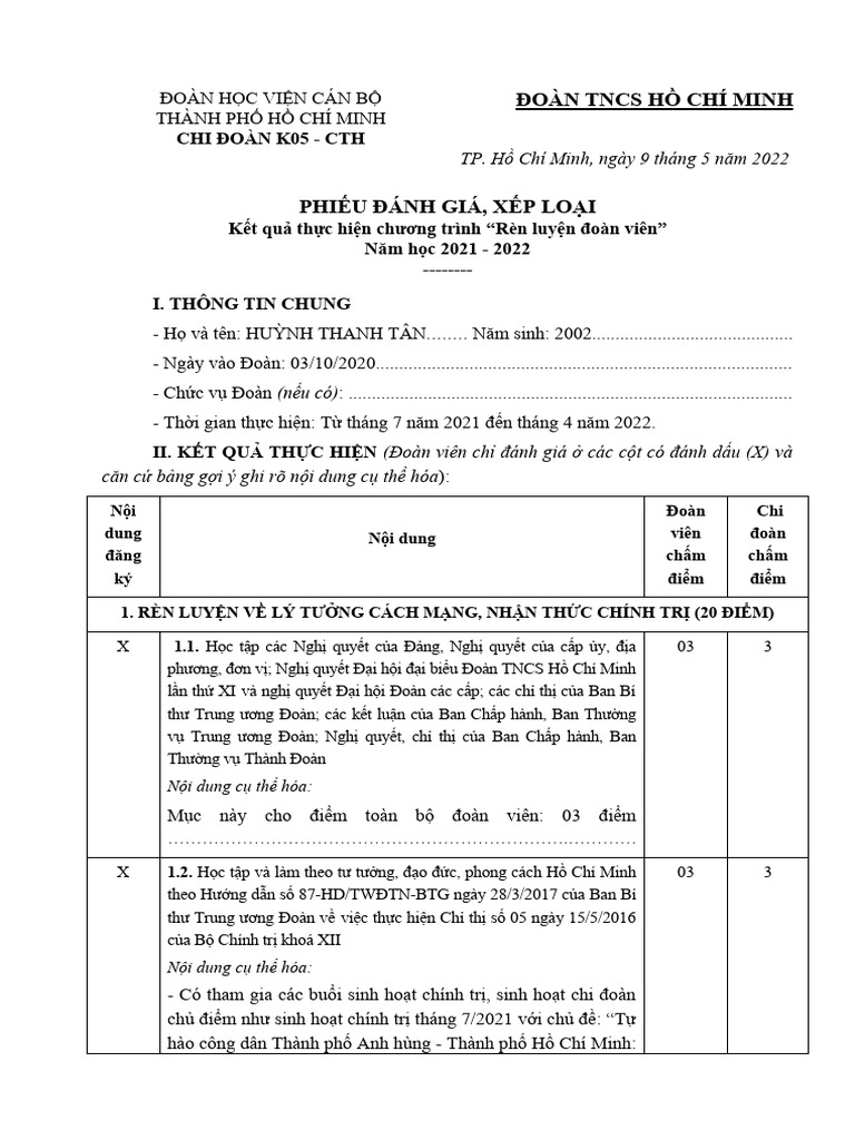 Hu NH Thanh Tân-202010010-Mau-danh-gia-chuong-trinh-Ren-luyen-doan-vien-nam-2021-2022 (202010010 ...