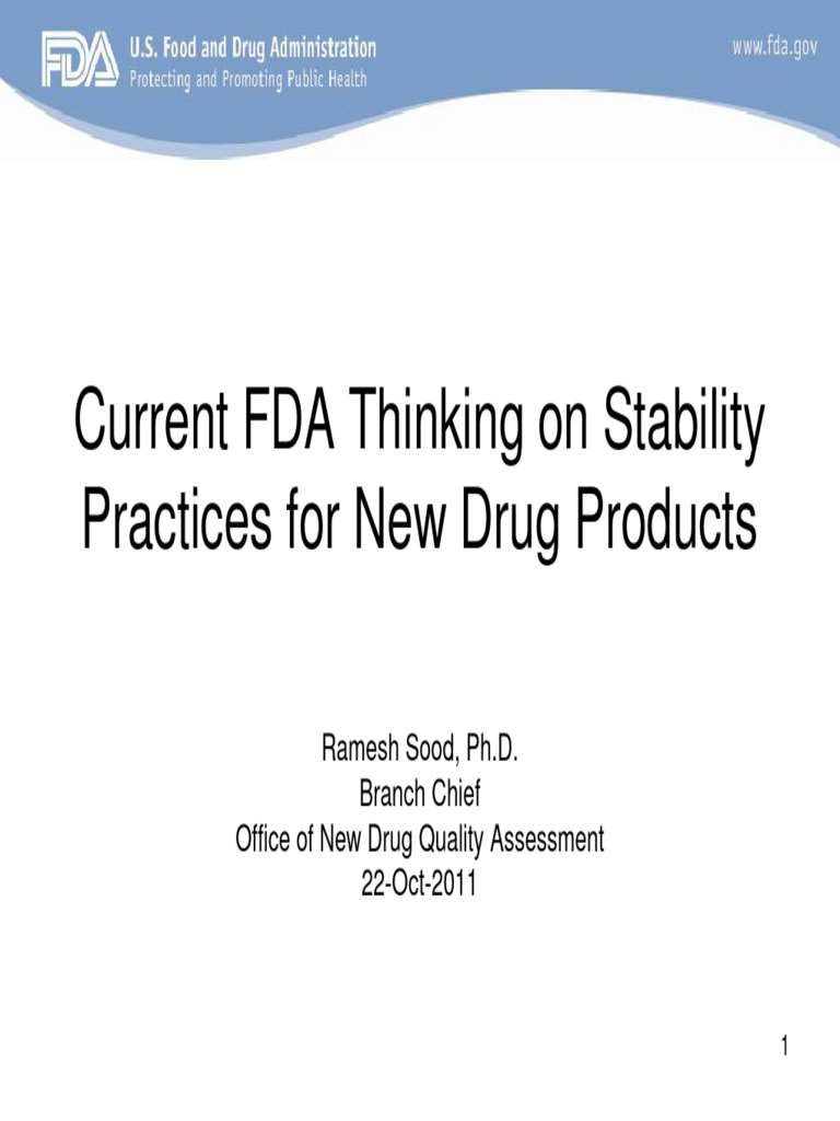 FDA Stability Practices For IND | PDF | Phases Of Clinical Research ...