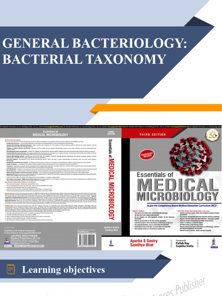 Bacterial Taxonomy Overview | PDF | Organisms | Microbiology
