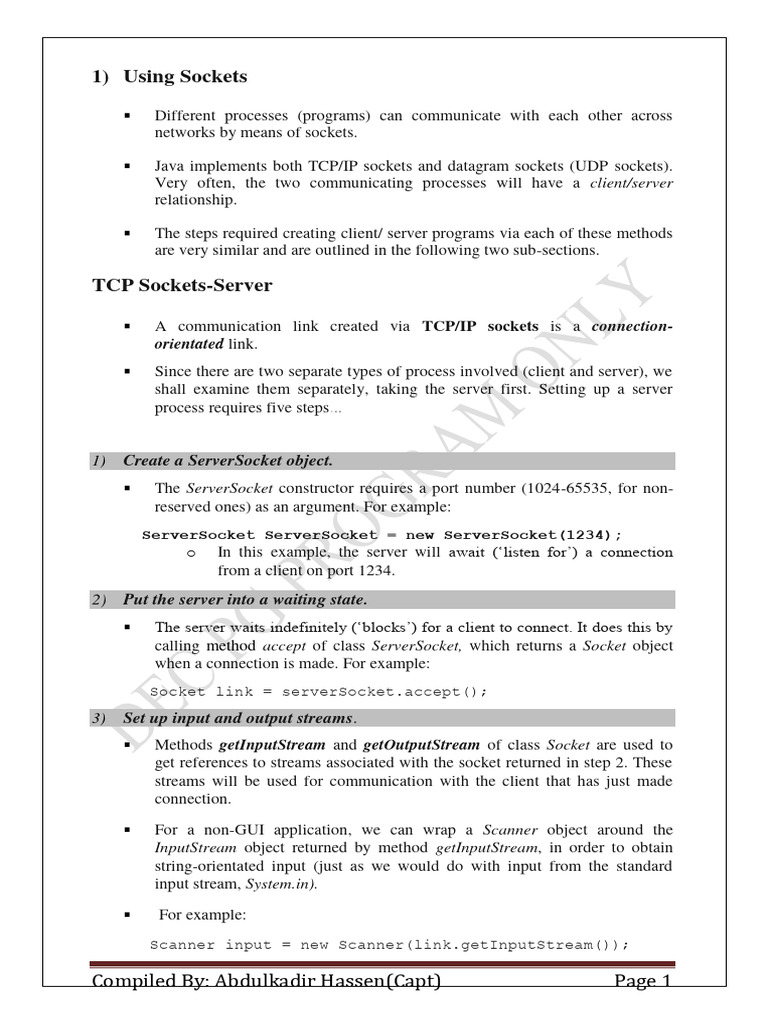 Network Programming Basic | PDF | Port (Computer Networking) | Network Socket