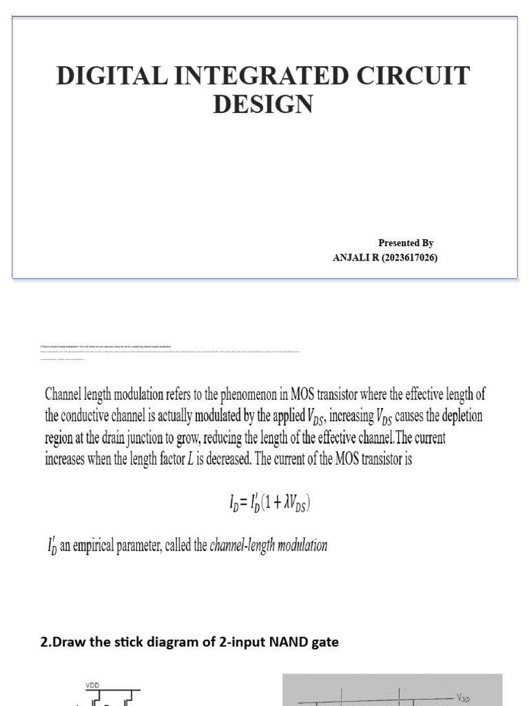 Digital Integrated Circuits | PDF | Mosfet | Logic Gate