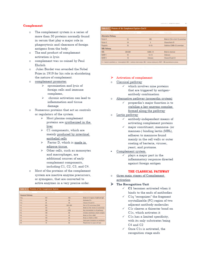 Complement System | PDF | Complement System | Immunology