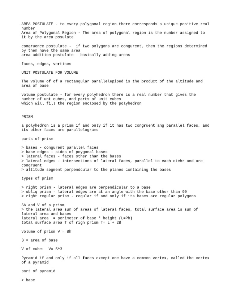 3D Geometry Notes | PDF