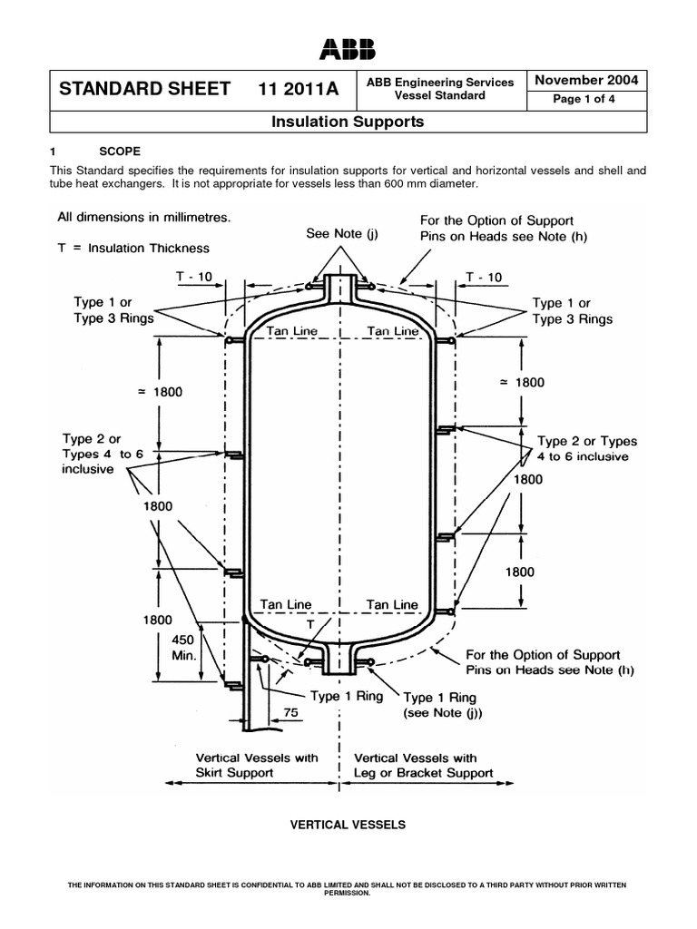Insulation Support Rings for Vessels | PDF | Technology & Engineering