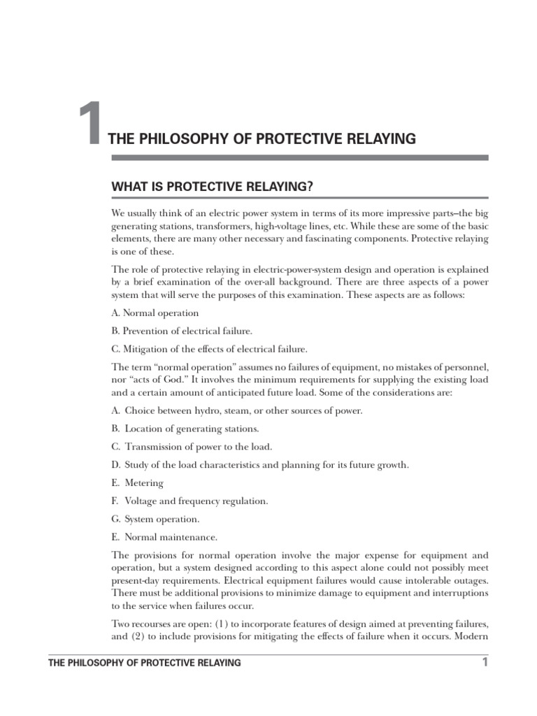 Protective Relaying Essentials | PDF | Electric Power System | Relay