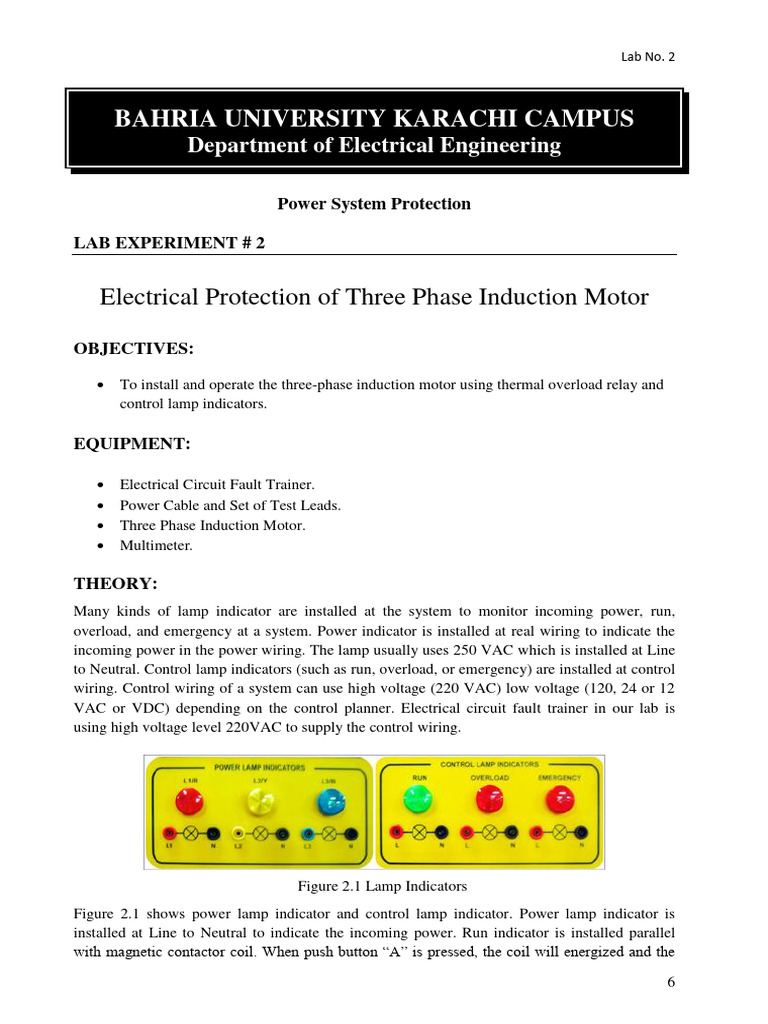 Lab-2-Three-phase-Induction-Motor-StartStop-10102023-014258pm | PDF ...