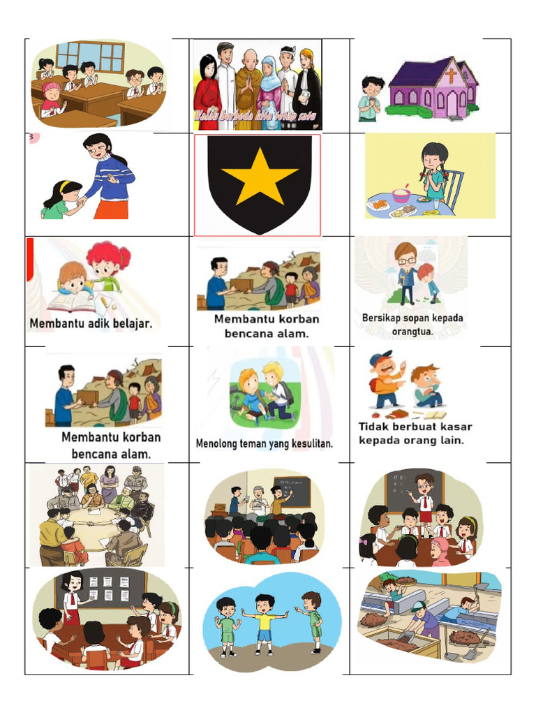 Gambar Pengamalan Kelima Sila Pancasila | PDF