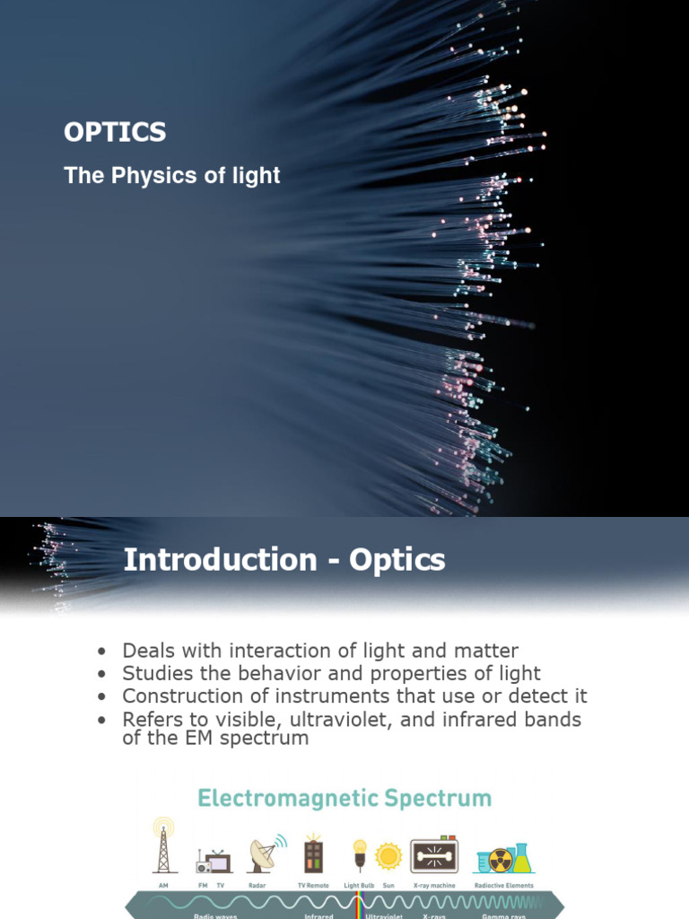 Lecture - Optics | PDF