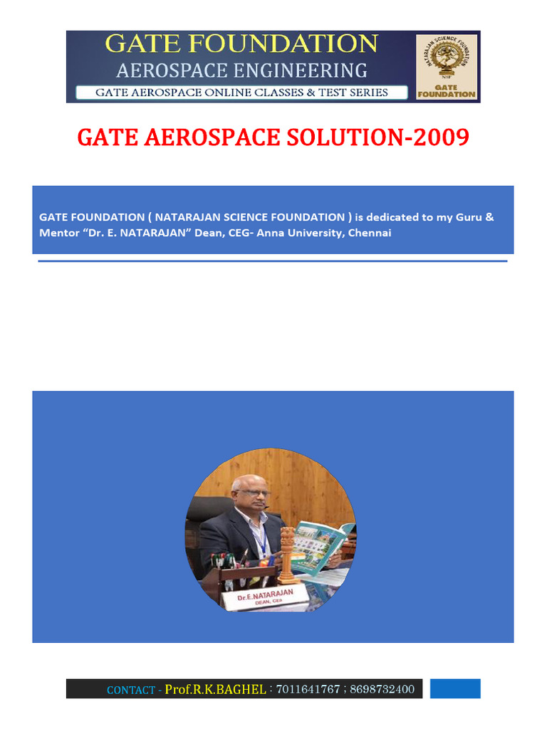 Gate Aerospace 2009 Solution | PDF