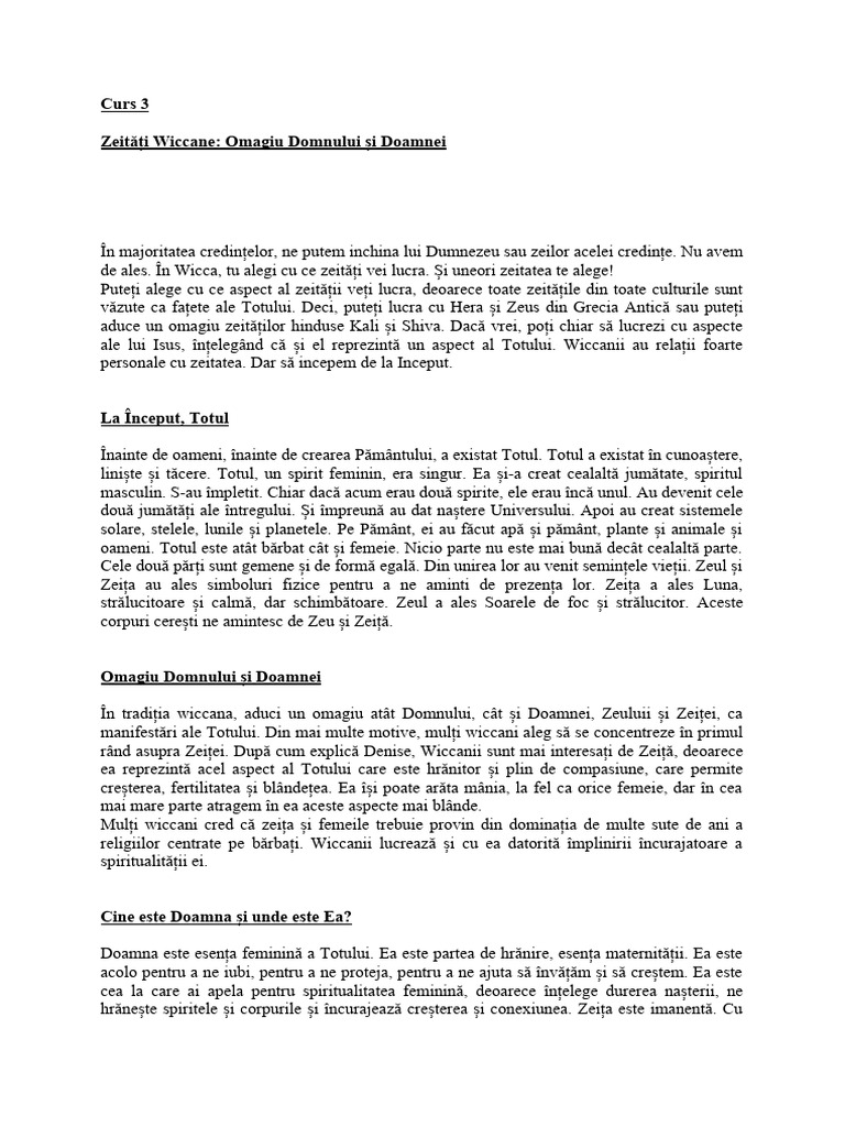 Wicca - Curs 3 | PDF