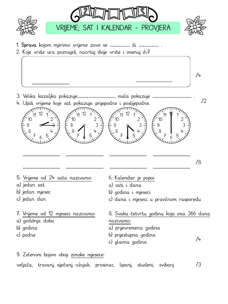 Mjerenje Vremena I Kalendar | PDF