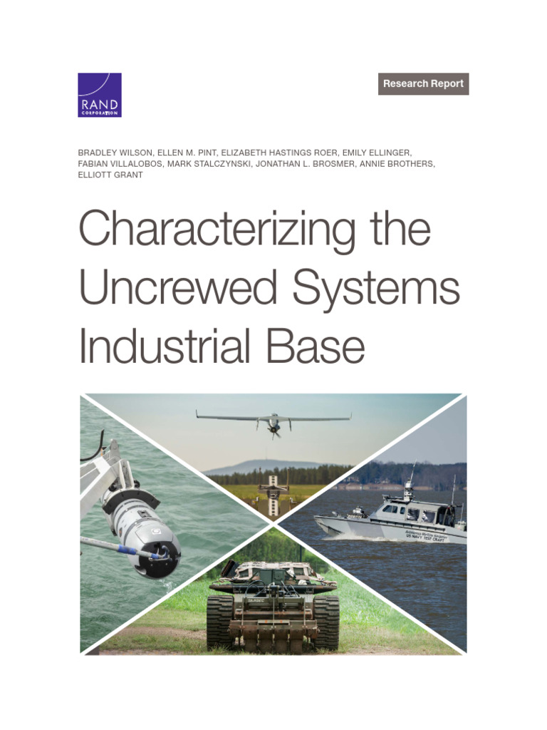 5-Characterizing The Uncrewed Systems Industrial Base | PDF