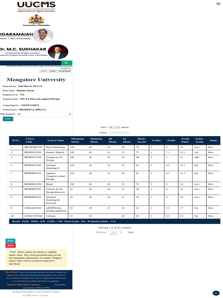 UUCMS - Unified University College Management System | PDF